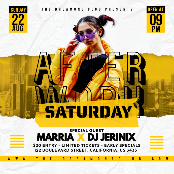 After Work Saturday Template | PosterMyWall