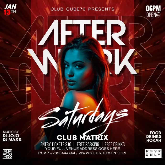 Copy of AFTER WORK SATURDAY | PosterMyWall
