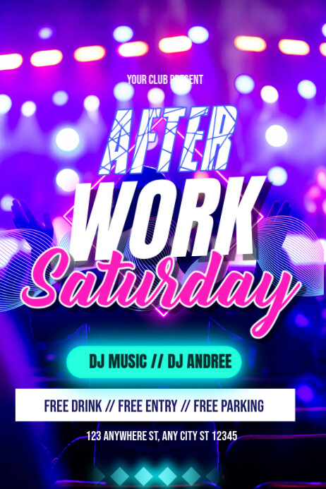 after work saturday Template | PosterMyWall