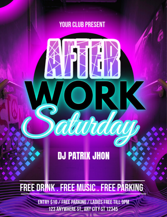 after work saturday Template | PosterMyWall