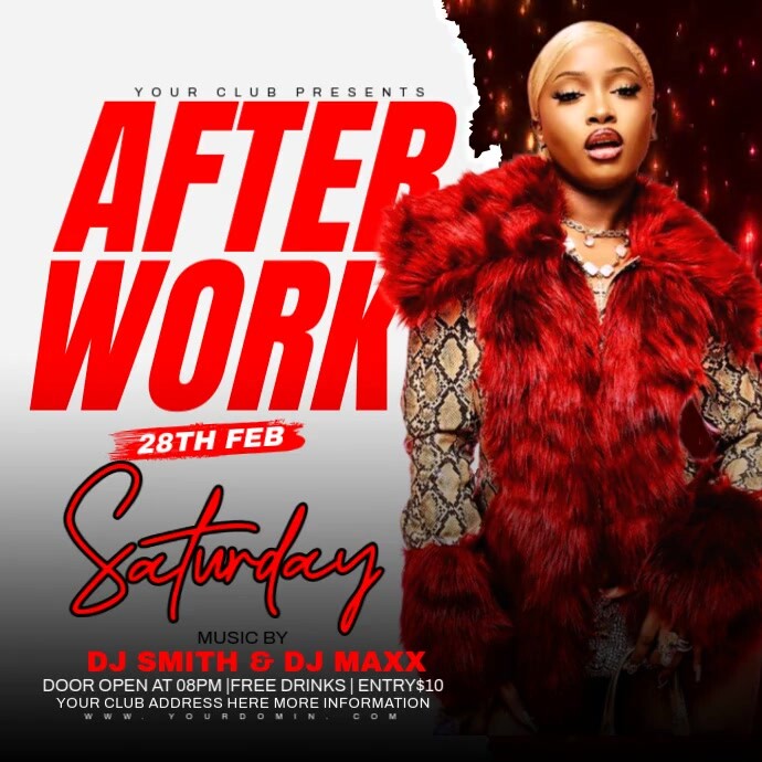 Copy of After work Saturday | PosterMyWall