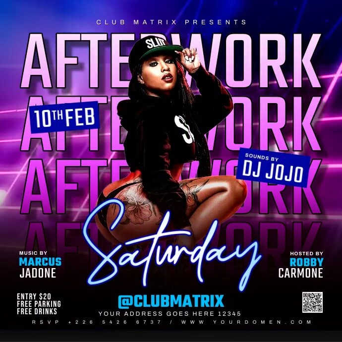 Copy of After work saturday | PosterMyWall