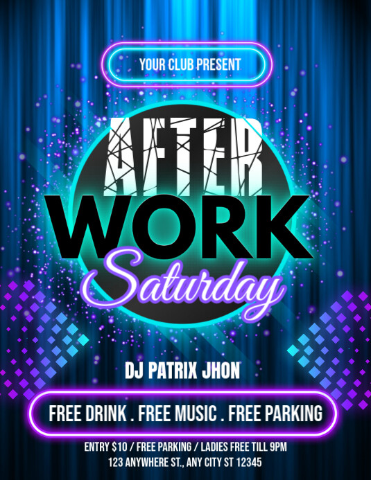 after work saturday Template | PosterMyWall