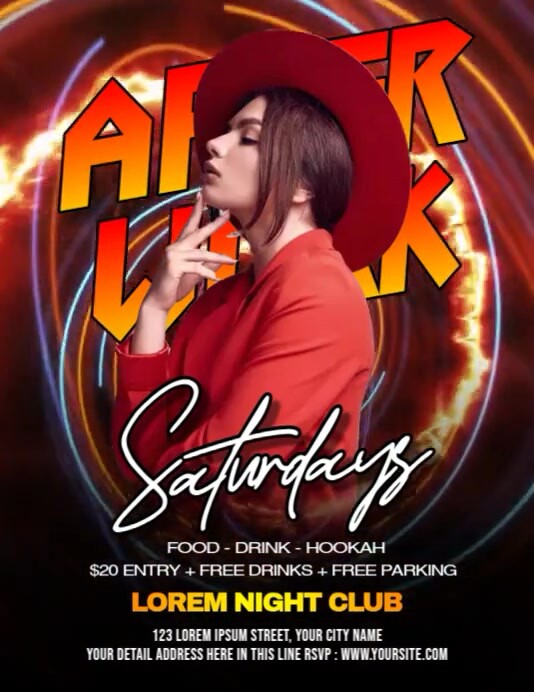 After Work Saturday Party Template | PosterMyWall