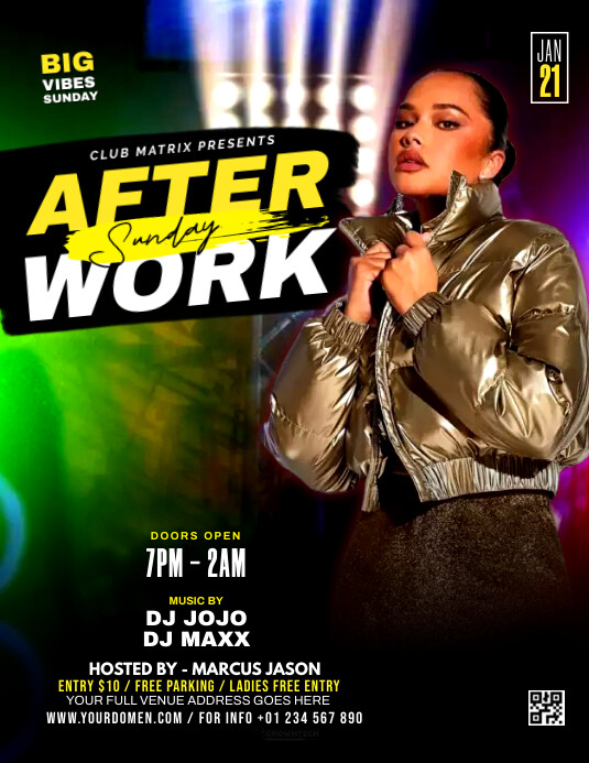 After work sunday Template | PosterMyWall