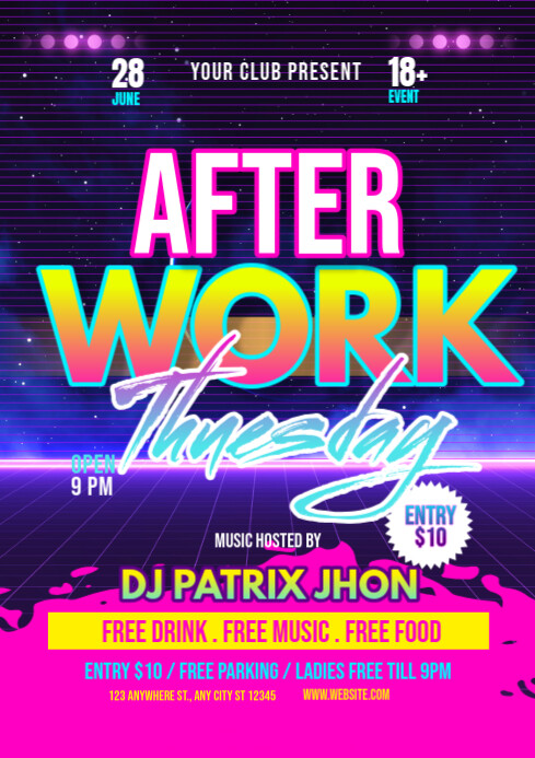 Copy of After work thuesday | PosterMyWall