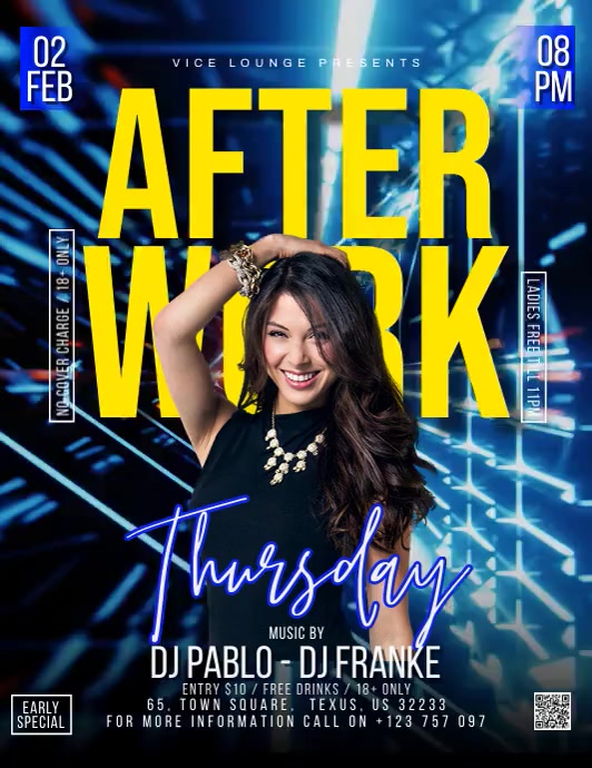 AFTER WORK THURSDAY Template | PosterMyWall