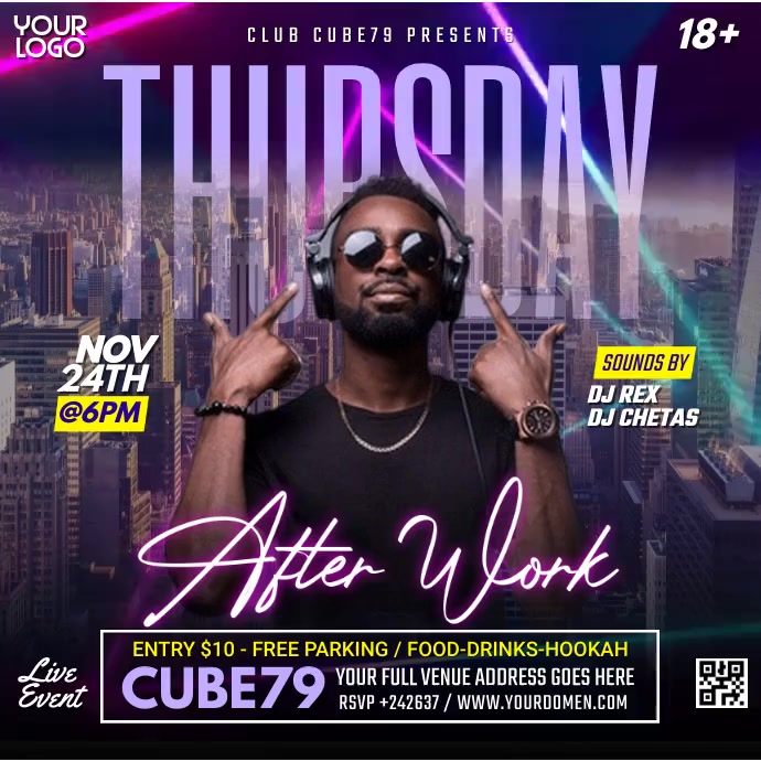 After work Thursday Template | PosterMyWall