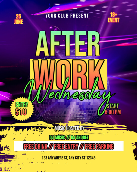 After work wednesday Template | PosterMyWall
