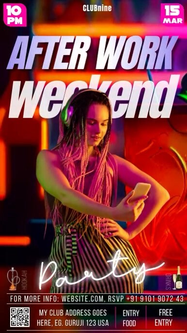 after work weekend night Template | PosterMyWall