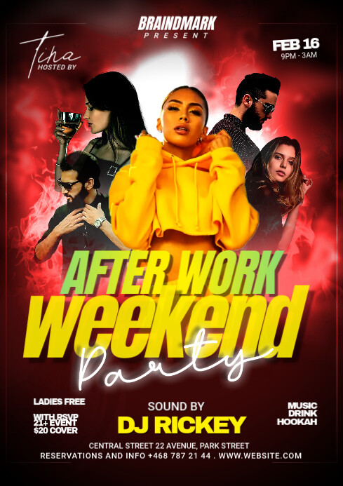 after work weekend party Template | PosterMyWall