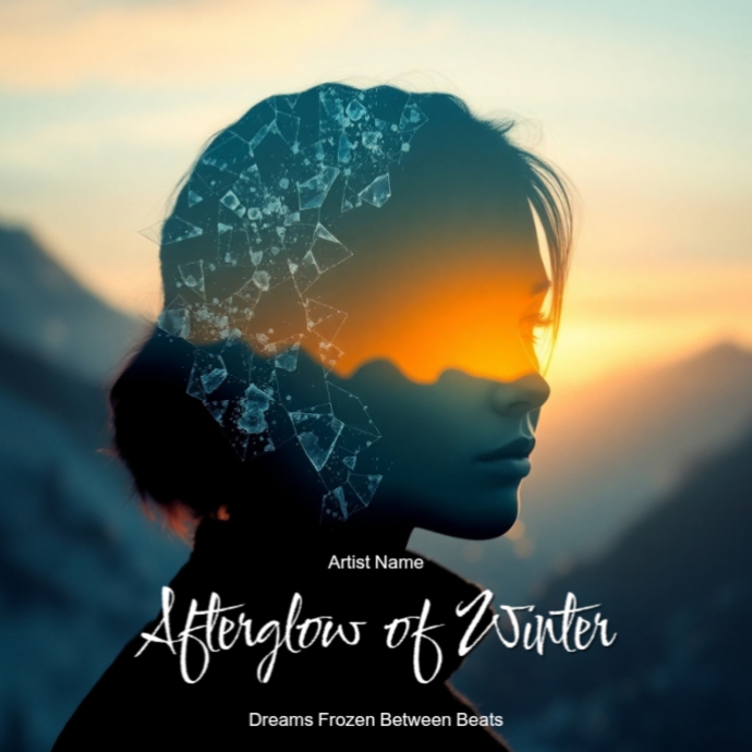 Afterglow of Winter – Fragments of Light Album Cover Template ...