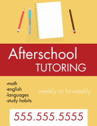 Afterschool Tutoring Flyer Template | PosterMyWall