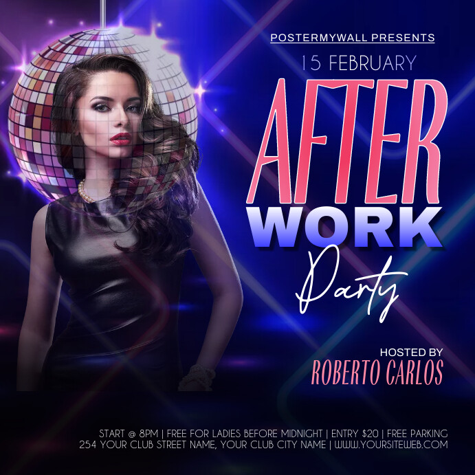 AFTERWORK Template | PosterMyWall