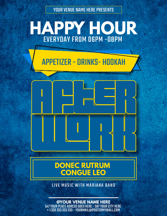 AFTERWORK Template | PosterMyWall