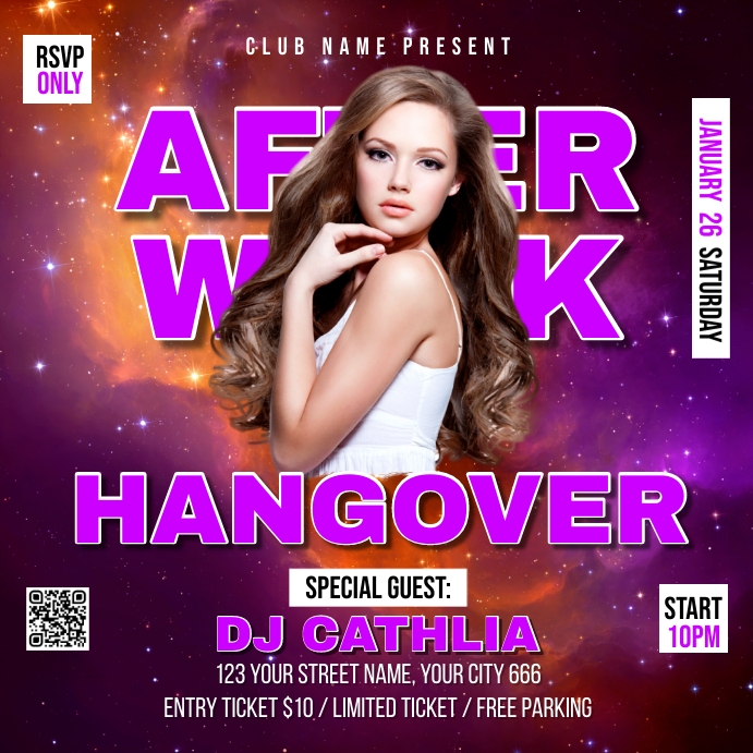 Afterwork Hangover Party Template | PosterMyWall