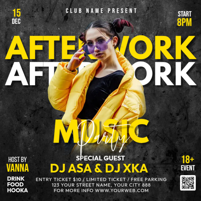 Afterwork Music Party Template | PosterMyWall