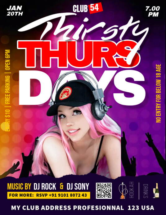 afterwork night banner Template | PosterMyWall