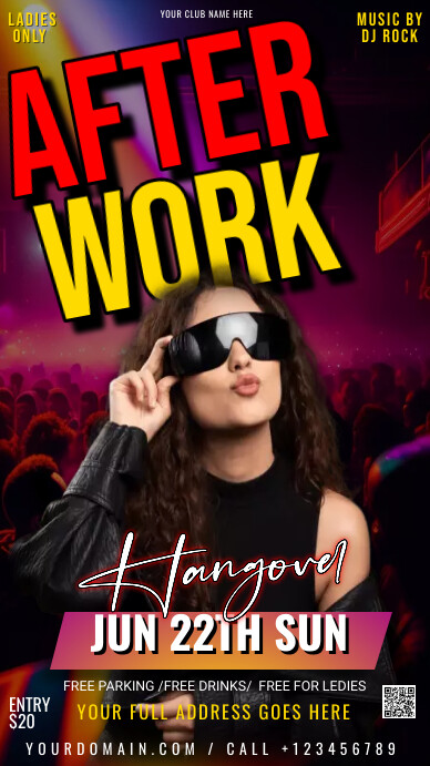 afterwork night banner Template | PosterMyWall