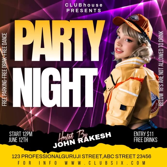 afterwork night banner Template | PosterMyWall