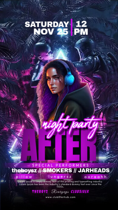 Afterwork Night Party Template | PosterMyWall