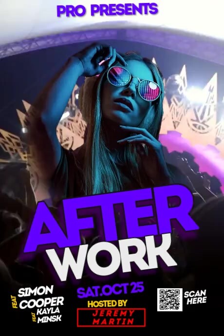 Plantilla de Afterwork Night Party | PosterMyWall