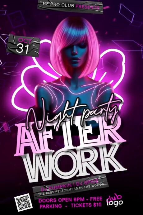 Afterwork Night Party Template | PosterMyWall