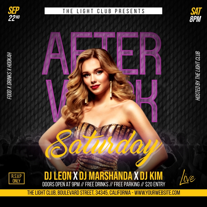 Afterwork Party Ads Template | PosterMyWall
