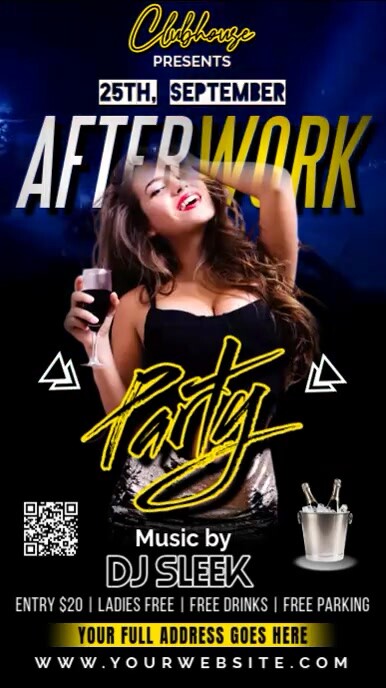 AFTERWORK PARTY FLYER TEMPLATE POSTER | PosterMyWall