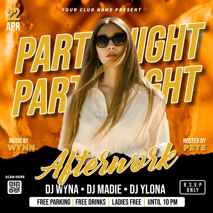 Plantilla de Afterwork Party Night | PosterMyWall