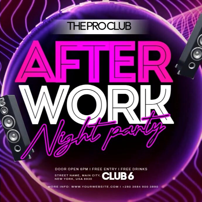 Plantilla de Afterwork Party Video | PosterMyWall