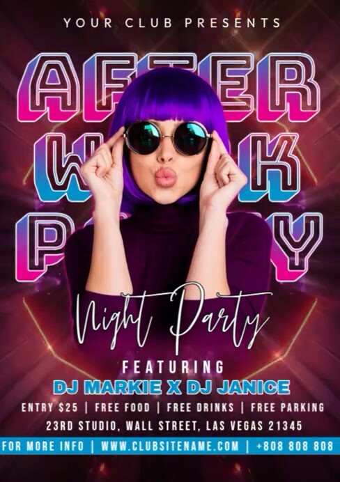 Plantilla de Afterwork Party Video | PosterMyWall