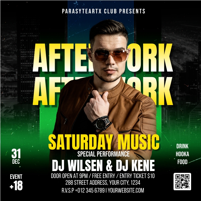 Copy of Afterwork Saturday Music | PosterMyWall