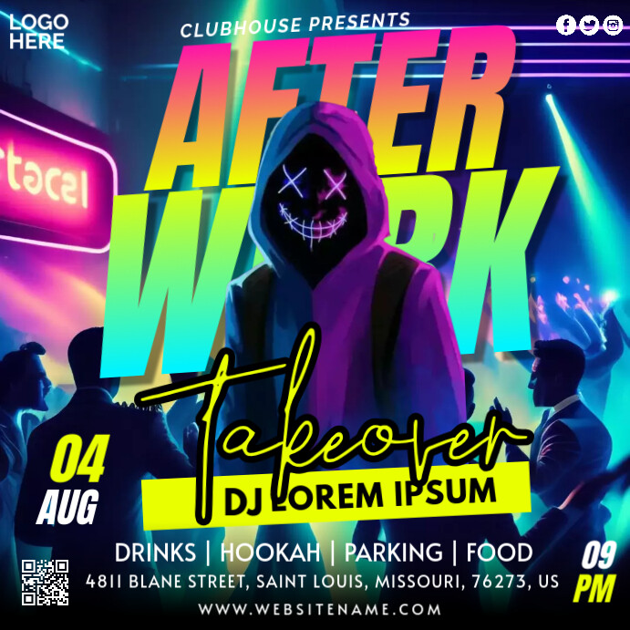 Plantilla de afterwork.a | PosterMyWall
