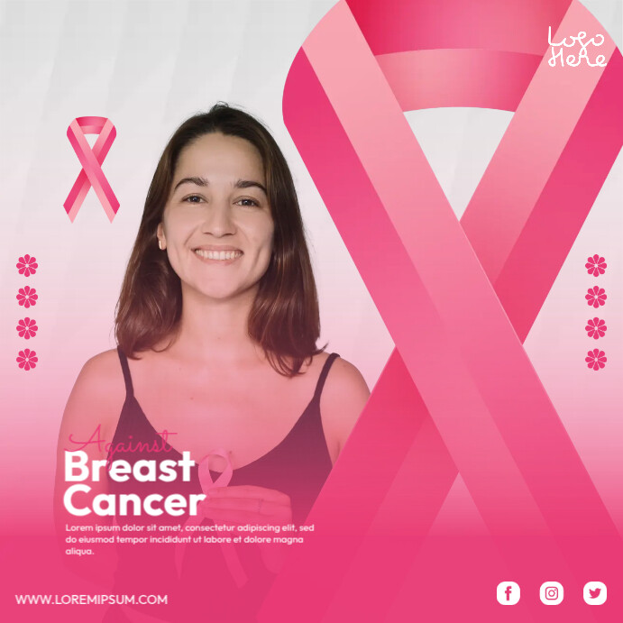 Copy of Against Breast Cancer Ads | PosterMyWall