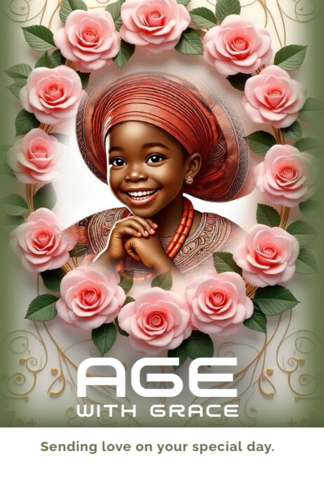 Plantilla de Age with grace | PosterMyWall