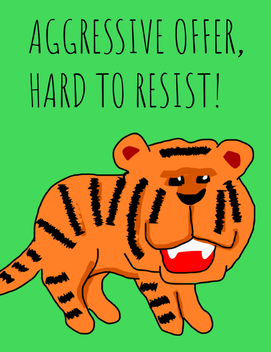 Aggressive sale poster เทมเพลต | PosterMyWall