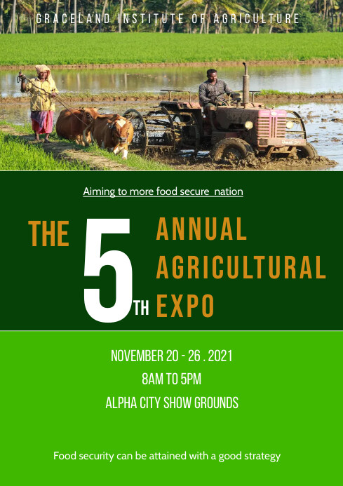 Copy of Agricultural week flyer template | PosterMyWall