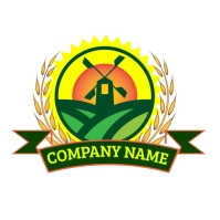 organic crop logo, agriculture farm logo,Wild Template | PosterMyWall