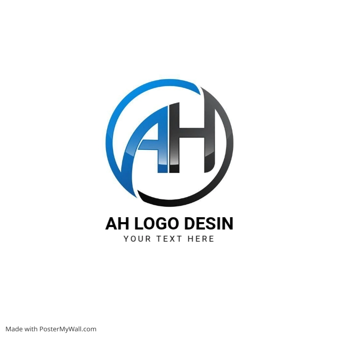 AH LOGO DESIGN Template | PosterMyWall