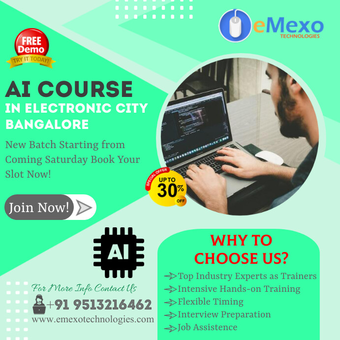 Copy of AI Course in Electronic City | PosterMyWall