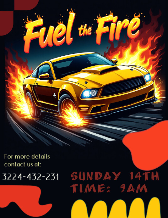 ai generated automotive flyer car flyer design with amazing free design ...