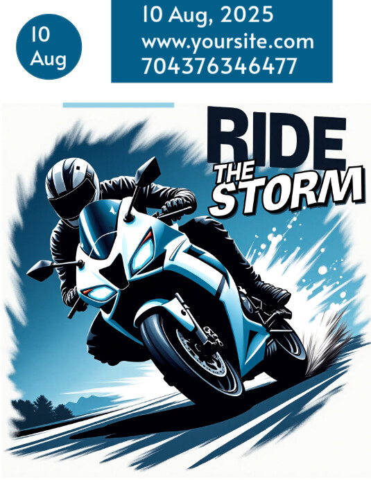 ai generated Bike Rally Poster, Bike Night Flyers, Bike Rally Flyer ...