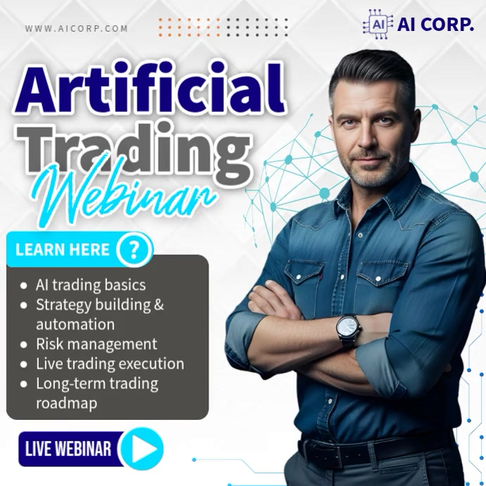 Plantilla de AI Training Webinar Ads | PosterMyWall