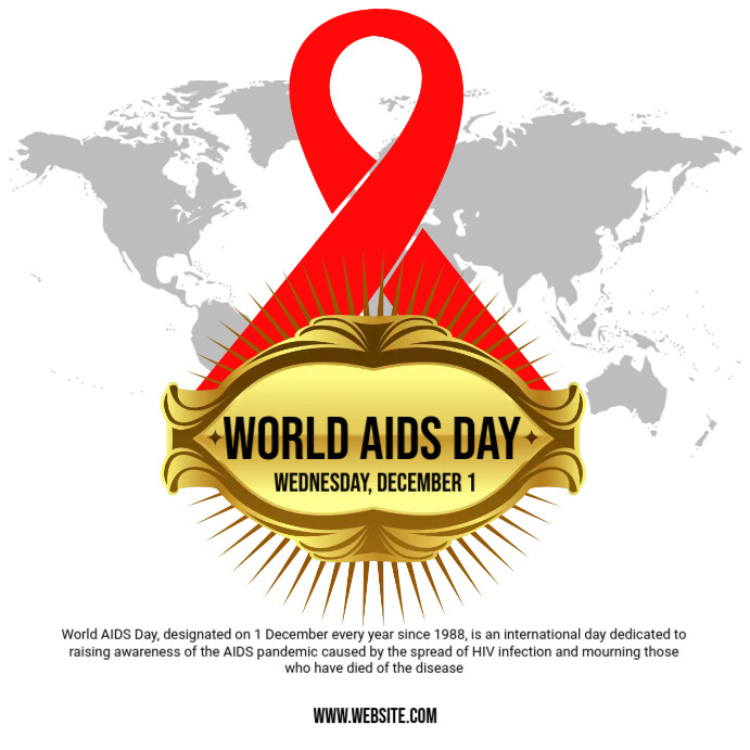 AIDS day Post Template | PosterMyWall