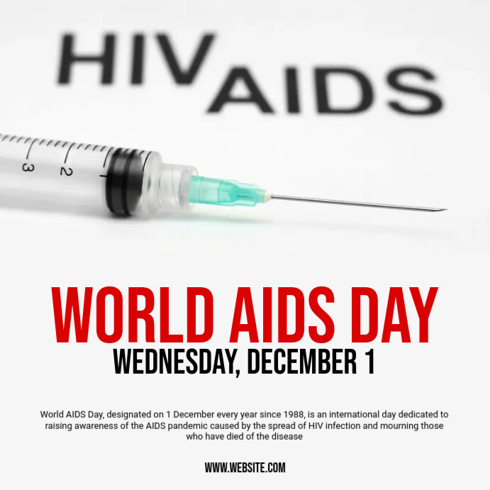 AIDS day Post Template | PosterMyWall