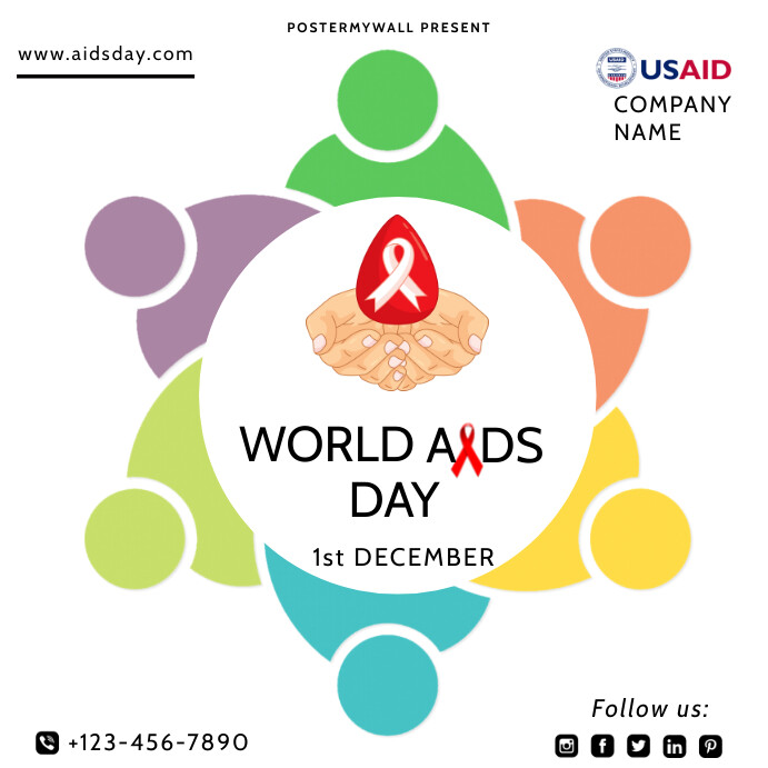 Copy of AIDS Day Template Flyer | PosterMyWall