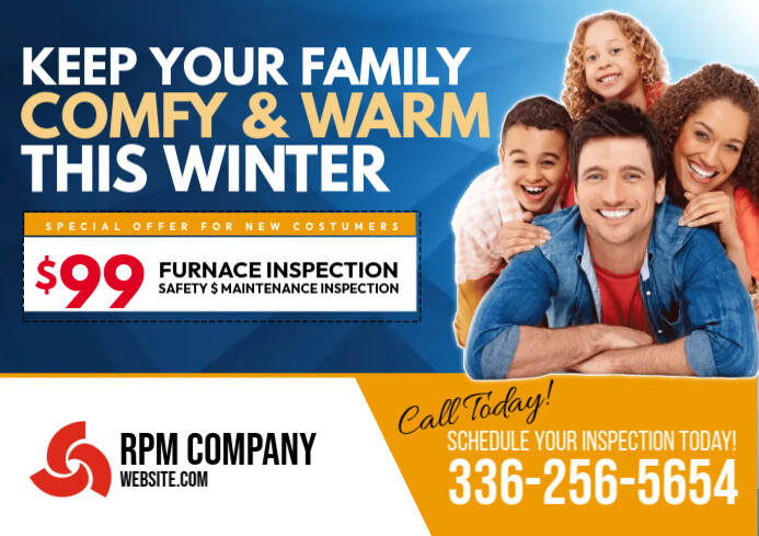 Air condition Inspection Flyers Template | PosterMyWall