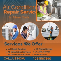 Air Condition Repair Services Flyer Template | PosterMyWall