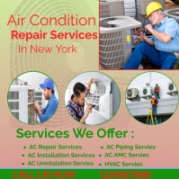 Air Condition Repair Services Flyer Template | PosterMyWall